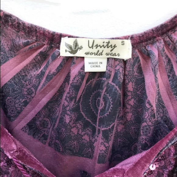 Unity World Wear | Tops | Unity World Wear Tunic Top Peasant Paisley ...